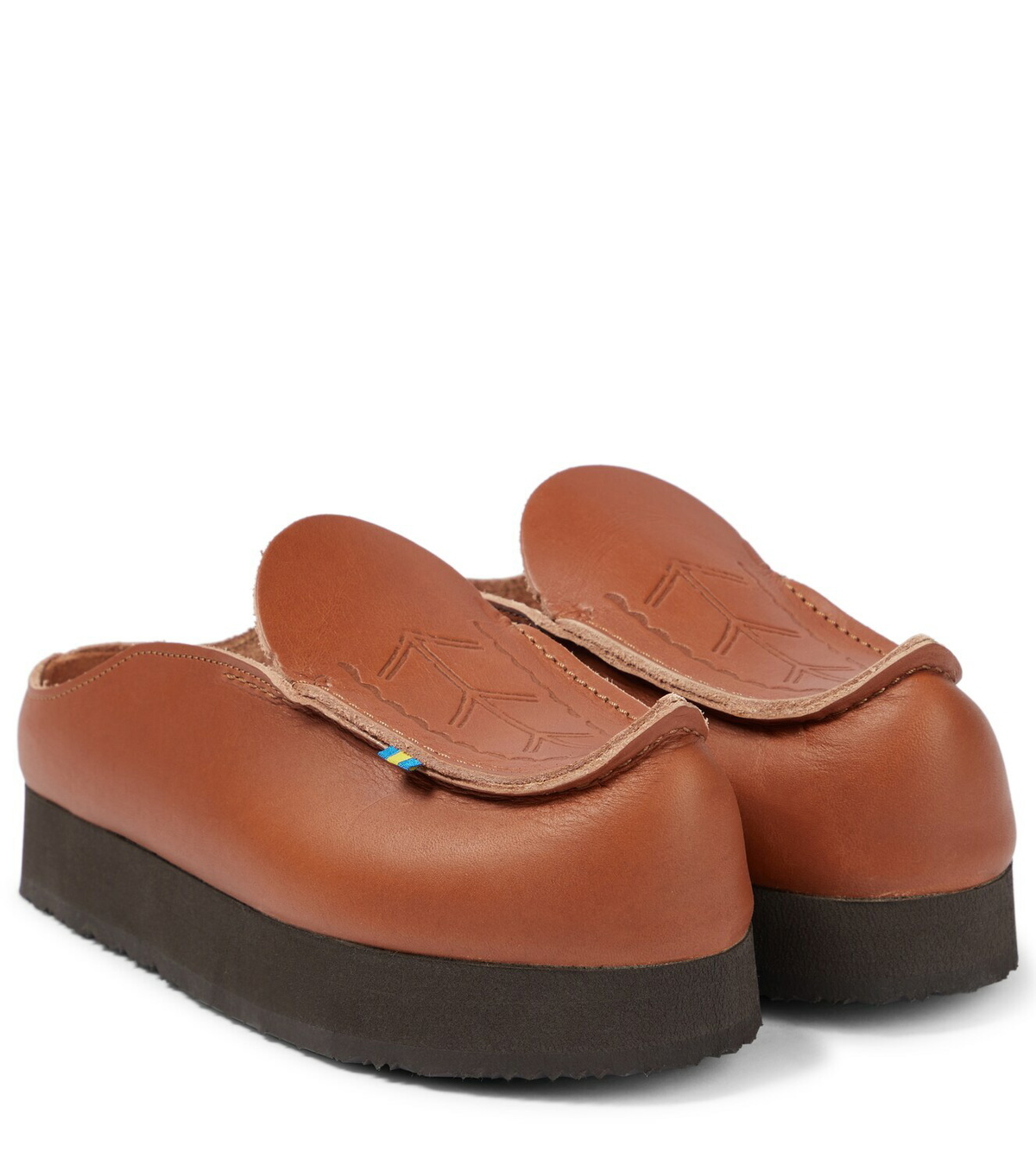 Acne Studios - x Kero Bero leather platform mules Acne Studios