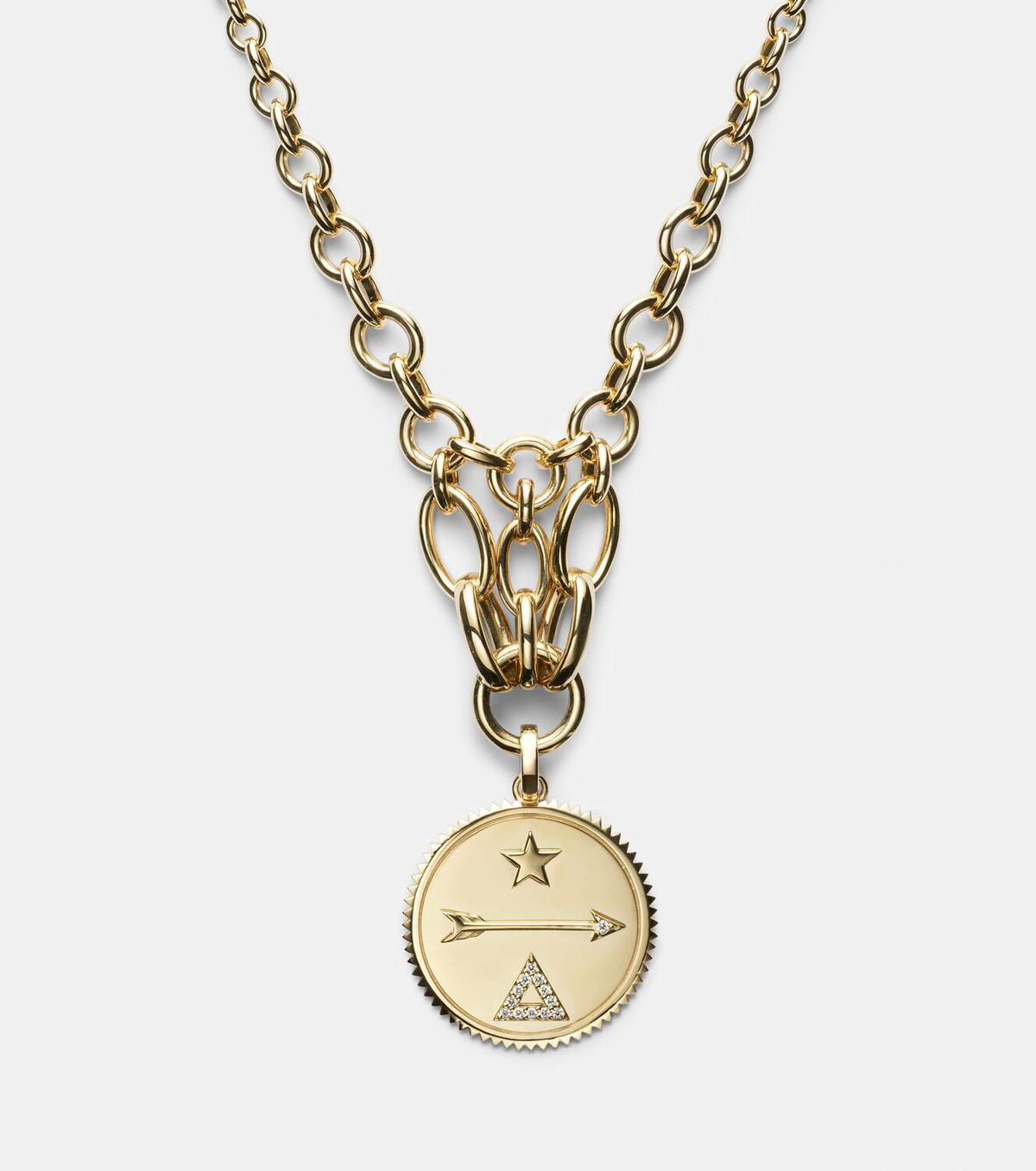 FoundRae Dream Lattice 18kt gold chain necklace with diamonds Foundrae