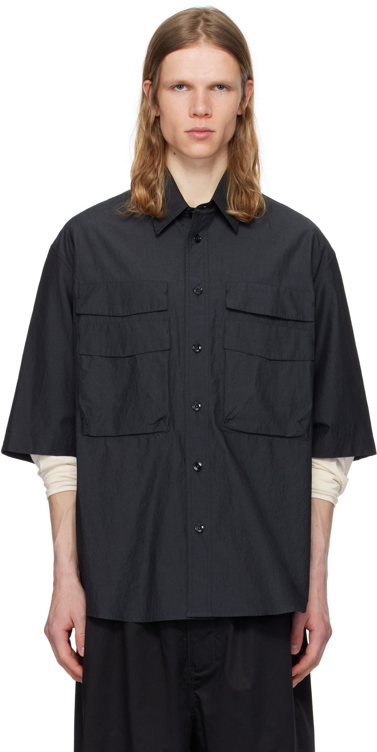 LEMAIRE Gray Utility Shirt Lemaire