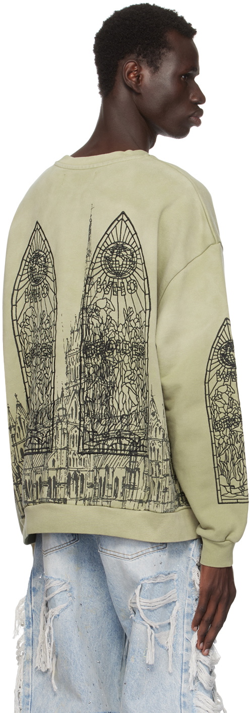 Who Decides War Green Cathedral Sweatshirt WHO DECIDES WAR by Ev Bravado