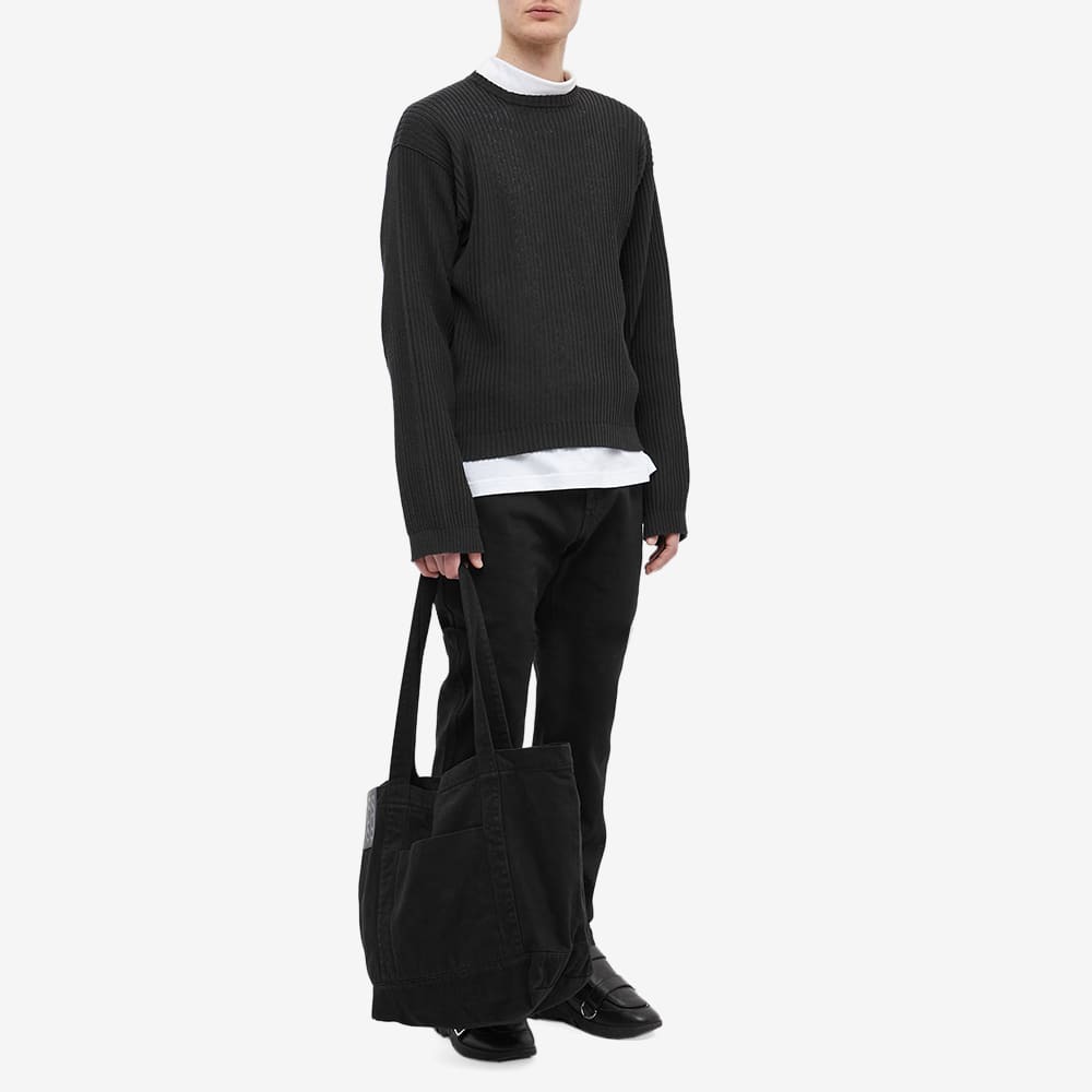 Raf Simons Men's Denim Tote Bag in Black Raf Simons