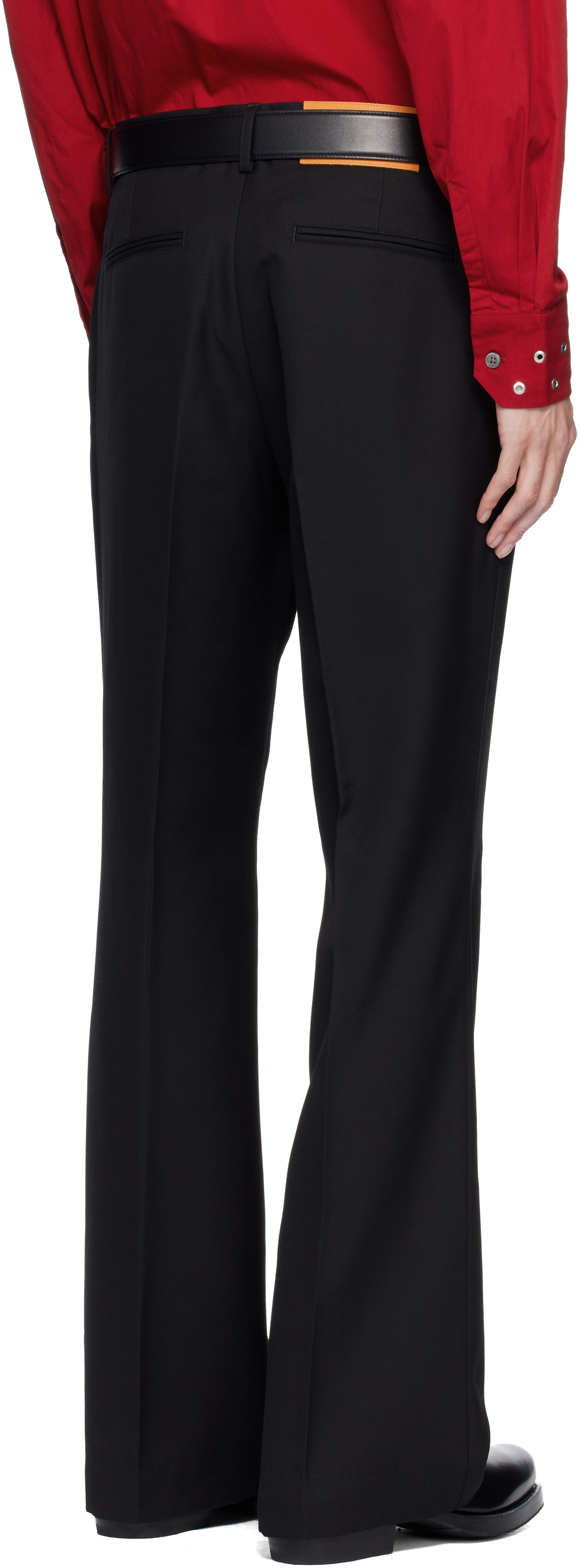 Second/Layer Black Passo Trousers Second/Layer