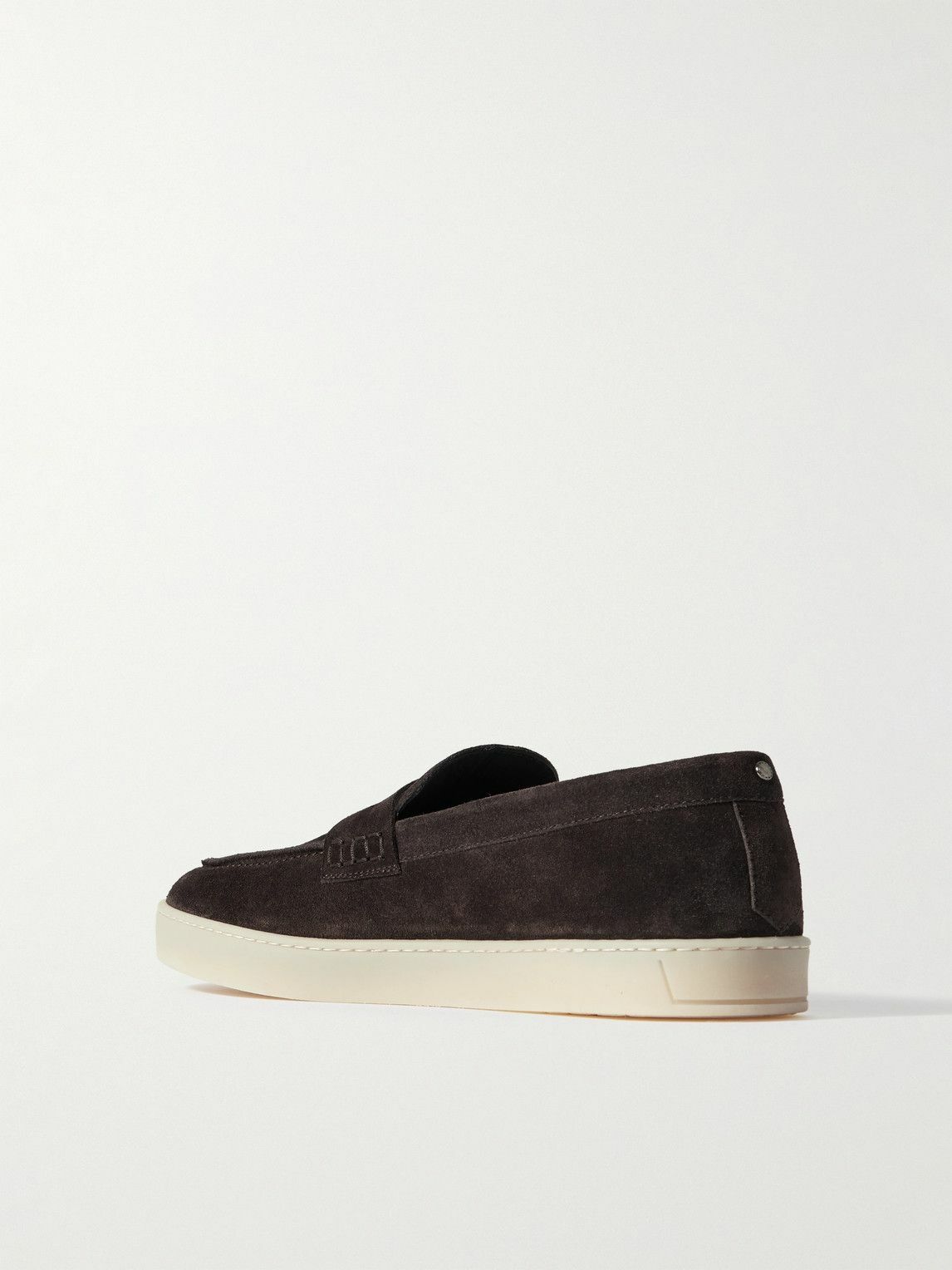 Canali - Suede Penny Loafers - Brown Canali