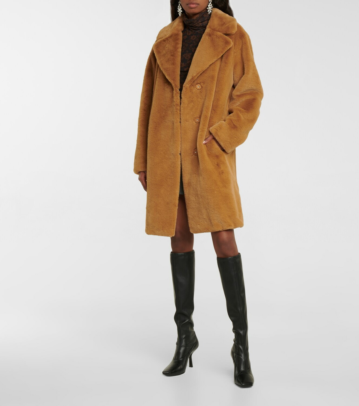 Velvet Evalyn faux fur coat Velvet