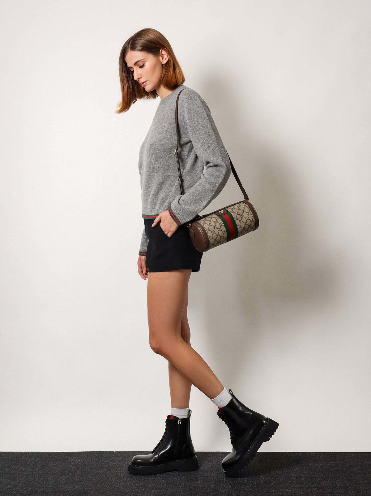 Gucci Sweater Grey Womens Knitwear Gucci