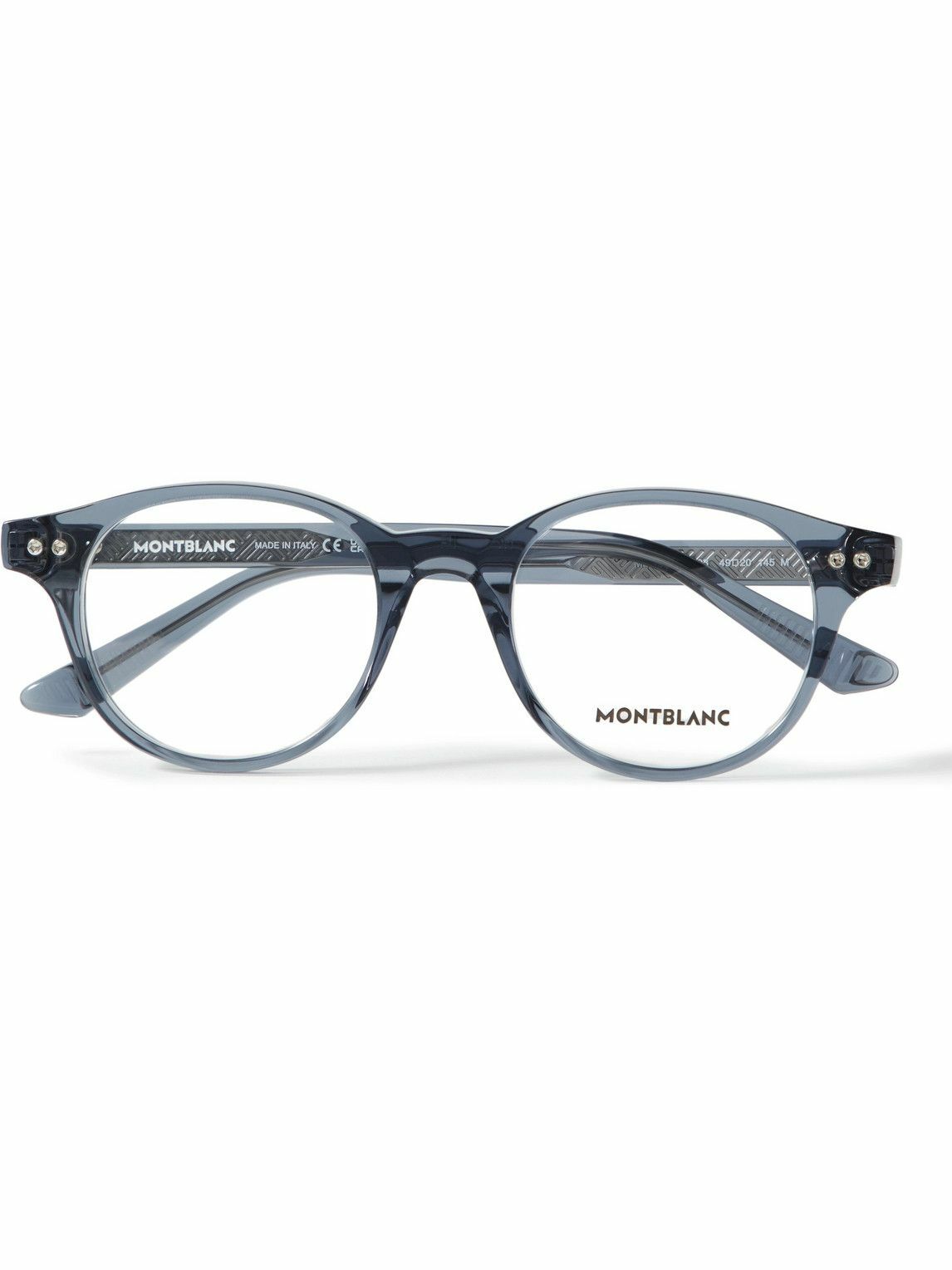 MONTBLANC EYEWEAR - Round-Frame Acetate Optical Glasses Montblanc
