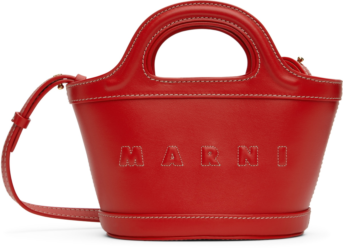 Marni Kids Red Tropicalia Bag Marni