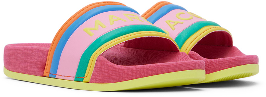 Marc Jacobs Kids Pink Rubber Slides Marc Jacobs