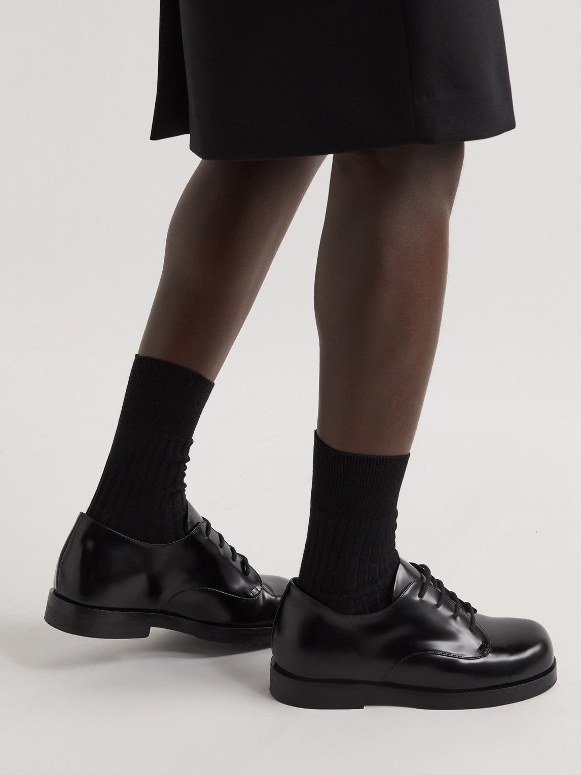 Raf Simons - Leather Derby Shoes - Black Raf Simons
