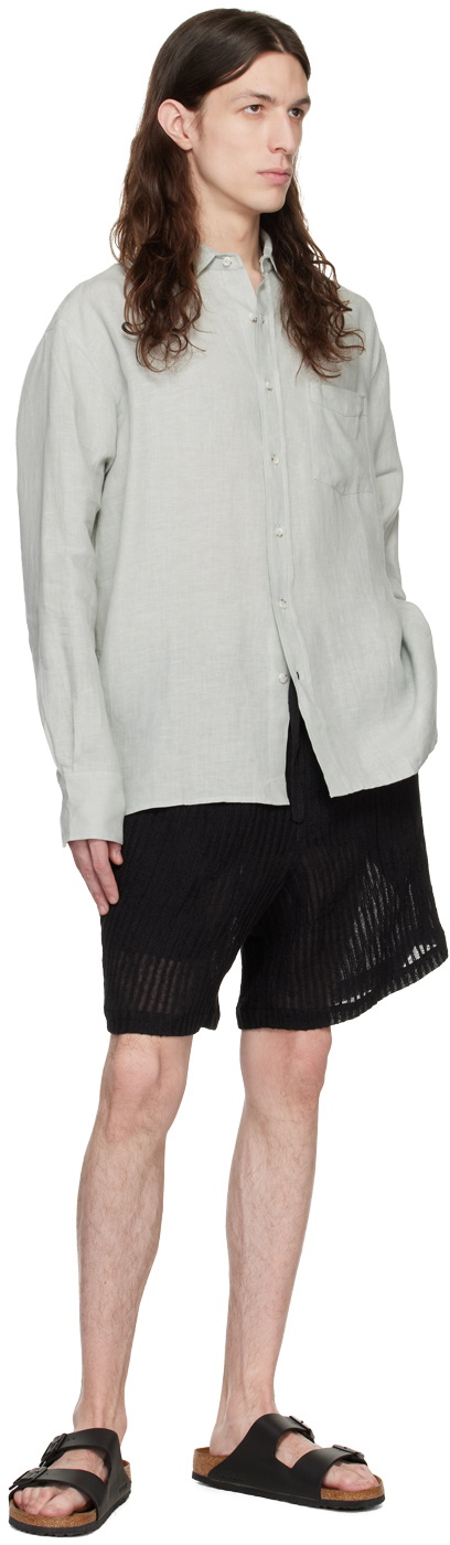 COMMAS Black Stripe Shorts Commas