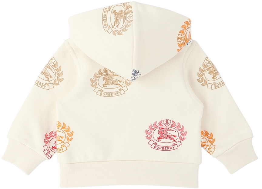 Burberry Baby Beige EKD Print Hoodie Burberry
