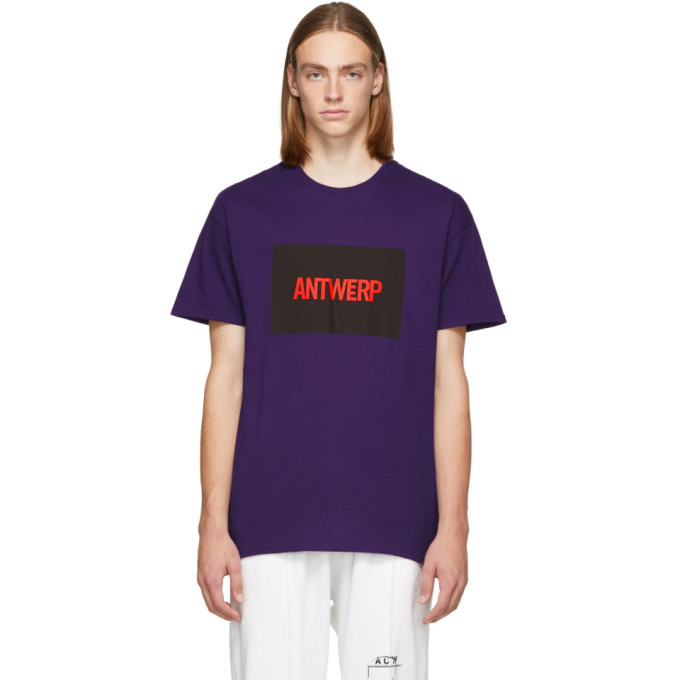 Vier Purple Box Logo T-Shirt Vier