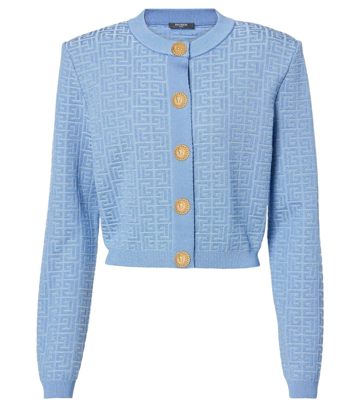Balmain Monogram lamé cardigan Balmain
