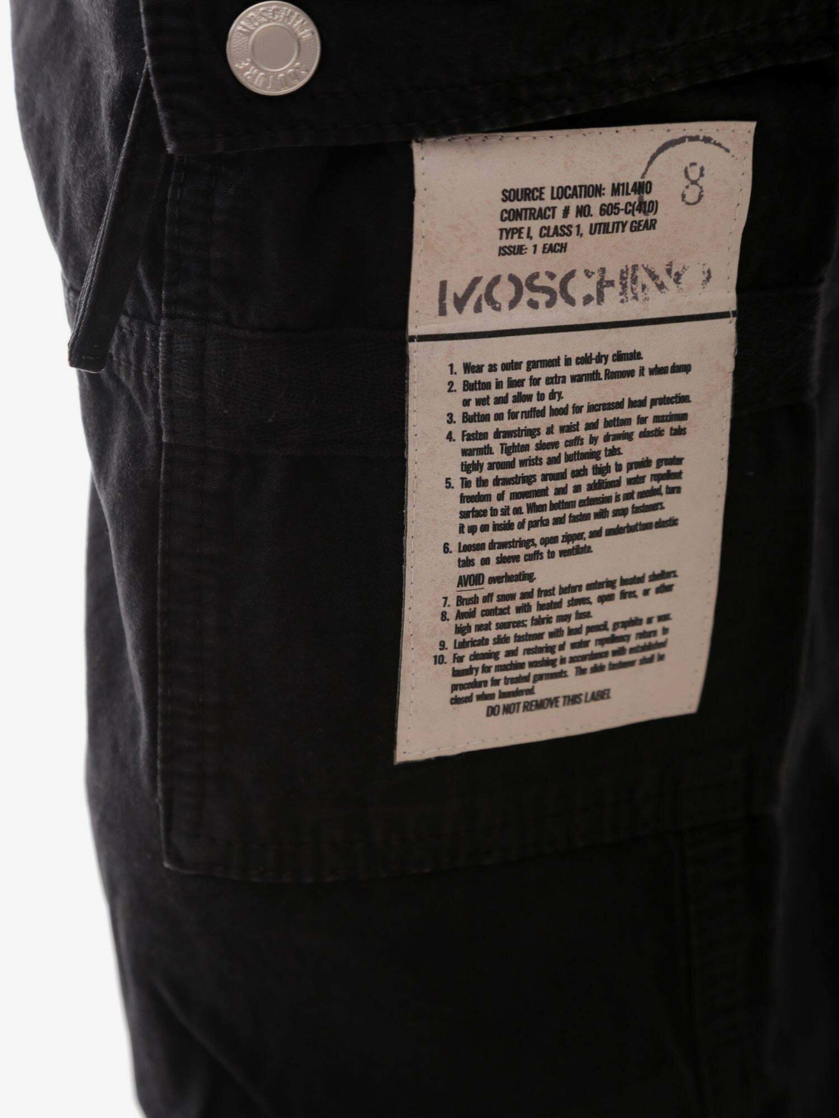 Moschino Trouser Black Mens Moschino