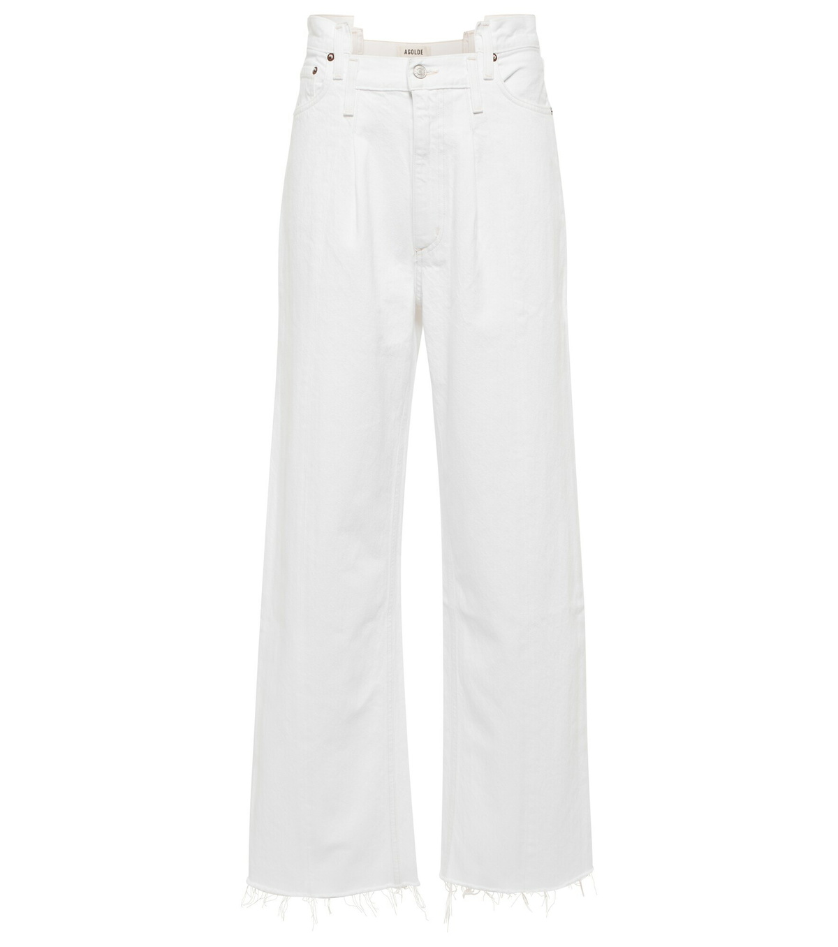 Agolde - Pieced Angled high-rise jeans AGOLDE