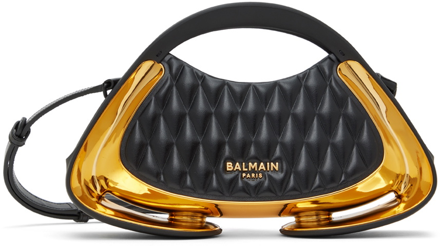 Balmain Black & Gold Jolie Madame Small Bag Balmain