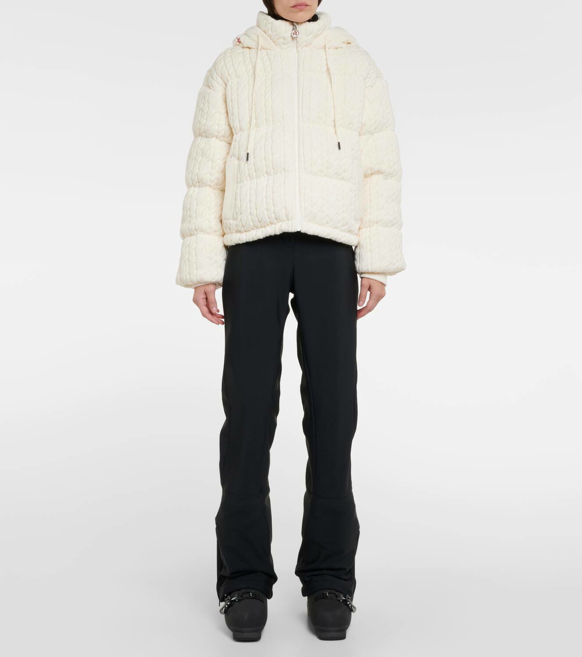 Perfect Moment Kate cable-knit wool down jacket Perfect Moment