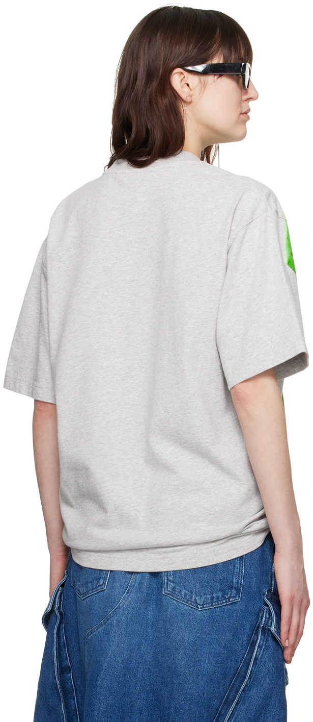 JW Anderson Gray & Green Clay Trompe L'Oeil T-Shirt JW Anderson
