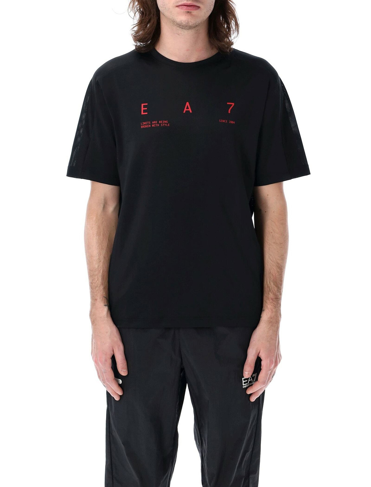 EA7 Graphic Series Stretch Technical Fabric Crew-neck T-shirt EA7
