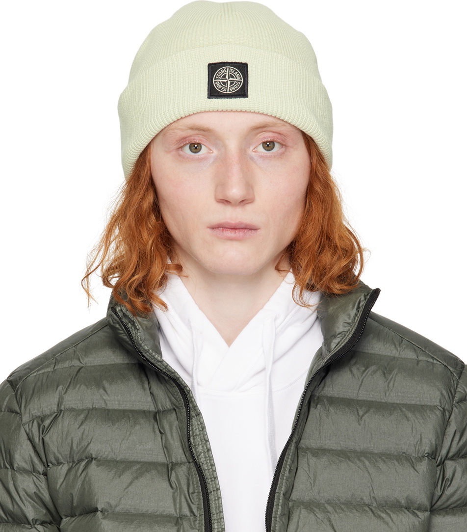 Stone Island Green Patch Beanie Stone Island
