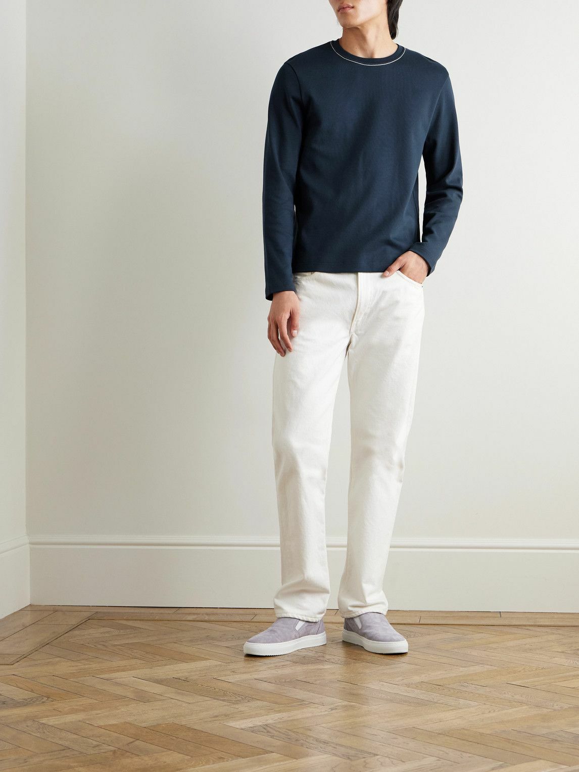 Mr P. - Cotton-Jersey T-Shirt - Blue Mr P.