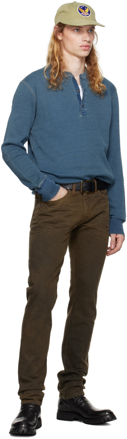 RRL Indigo Dyed Henley RRL