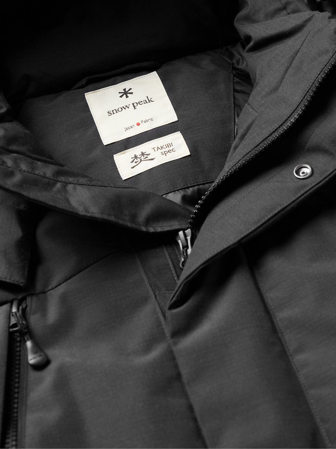 Snow Peak - FR Ripstop Hooded Down Jacket - Gray Snow Peak