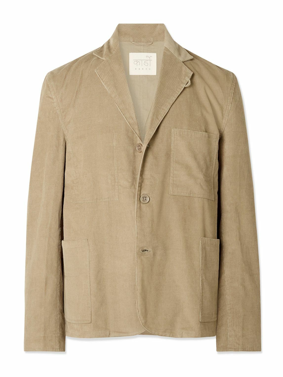 Kardo - Somesh Cotton-Corduroy Blazer - Neutrals Kardo