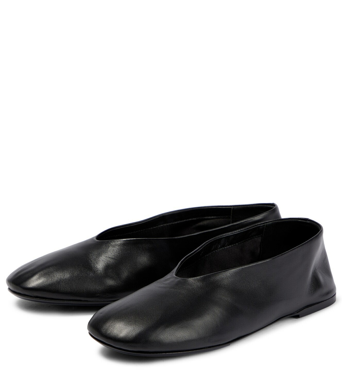 Khaite - Marcy leather ballet flats Khaite