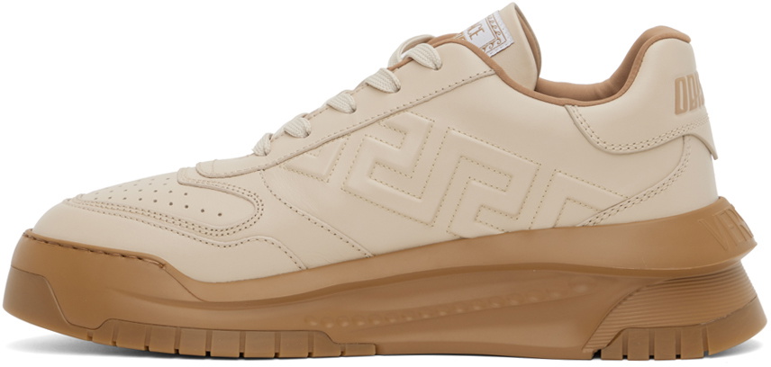Versace Beige Greca Odissea Sneakers Versace