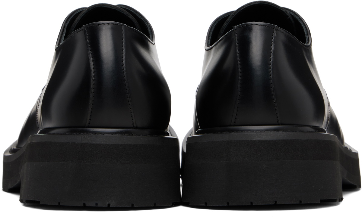 Kenzo Black Kenzo Paris 'KENZOSMILE' Leather Derbys Kenzo