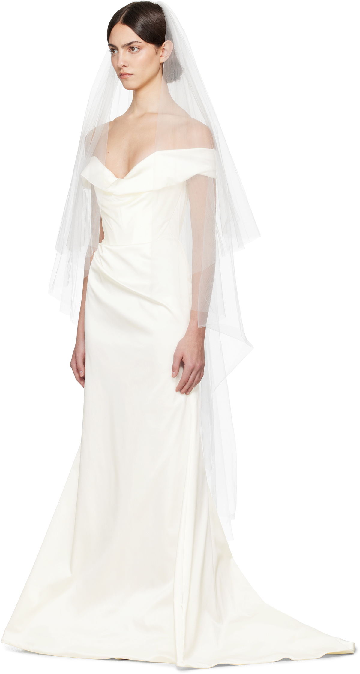 Vivienne Westwood SSENSE Bridal Capsule Classic Ballerina Veil Vivienne ...