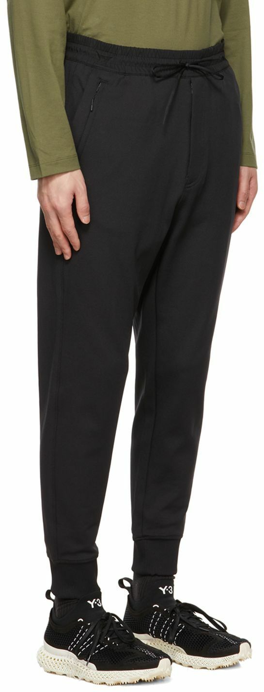 Y-3 Black Classic Cuffed Track Pants Y-3