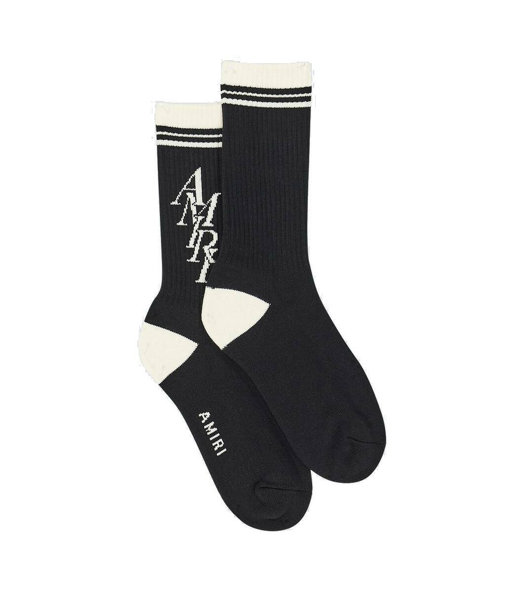 Amiri Logo cotton-blend socks Amiri