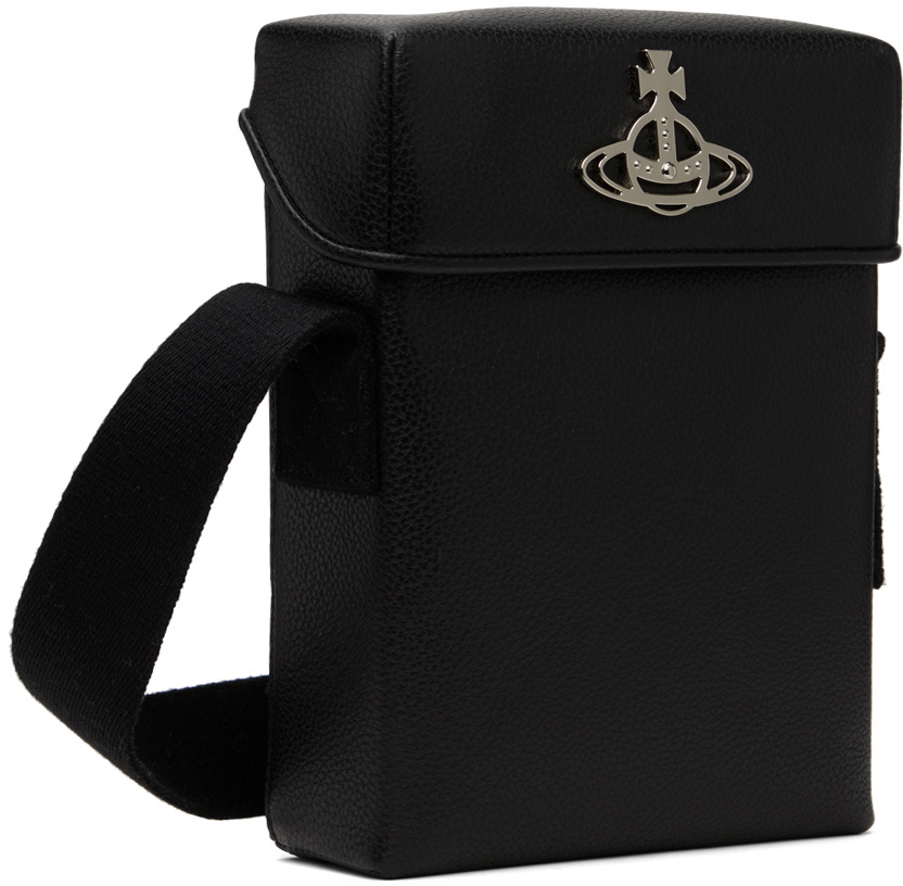 Vivienne Westwood Black Logo Messenger Bag Vivienne Westwood