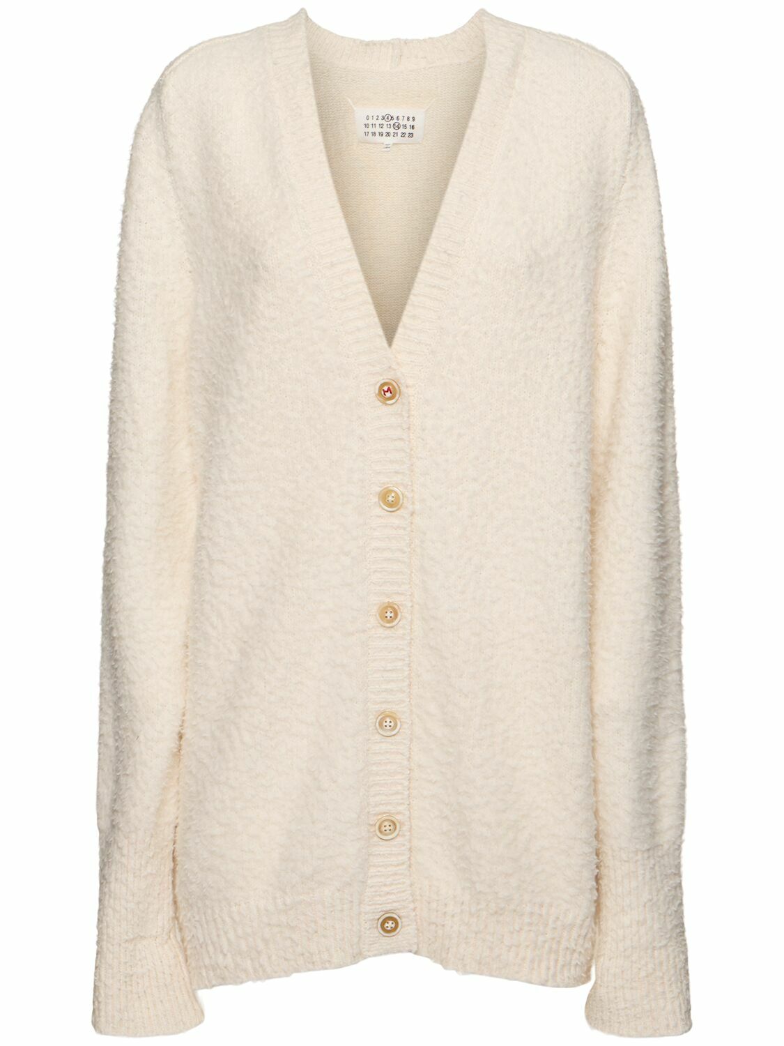 MAISON MARGIELA Oversized Pilled Cotton Blend Cardigan Maison Margiela