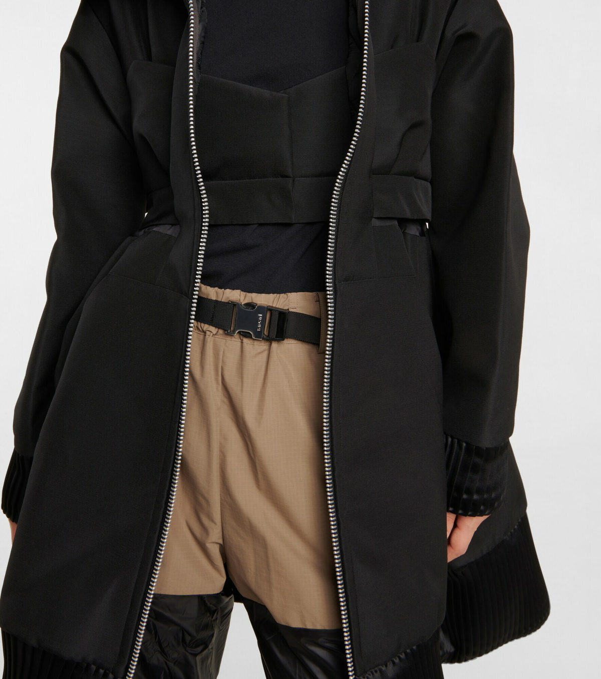 Sacai - Wool and silk jacket Sacai