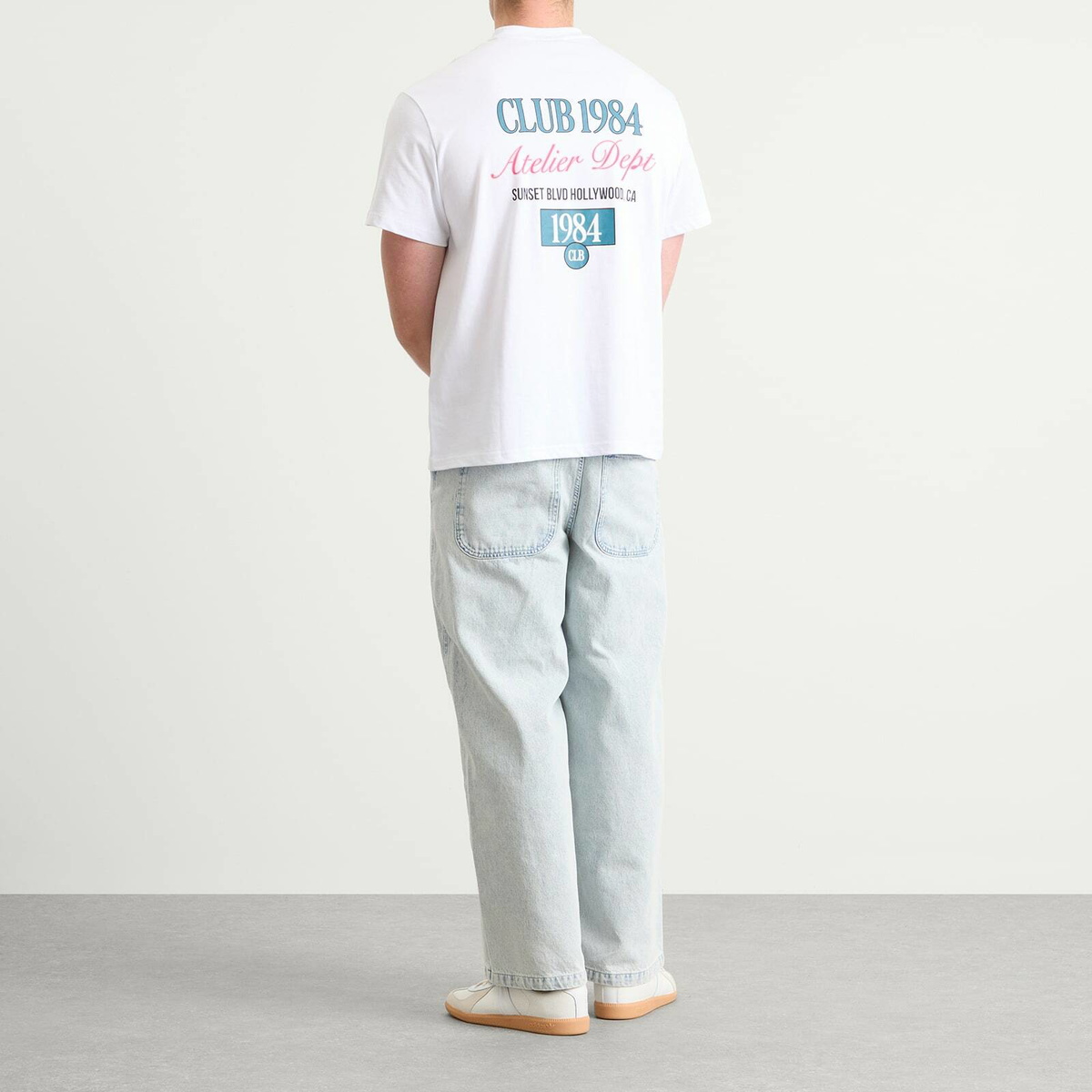 Club 1984 Men's Sunset BLVD T-Shirt in White Club 1984