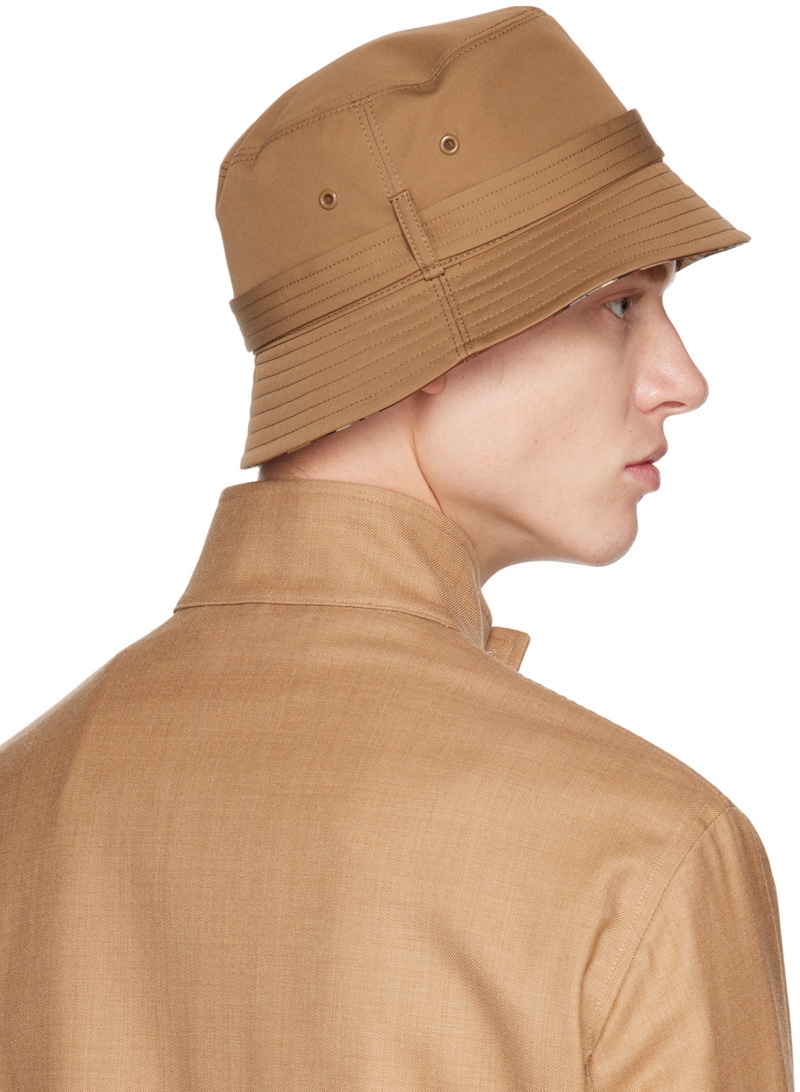 Burberry Tan Belted Bucket Hat Burberry