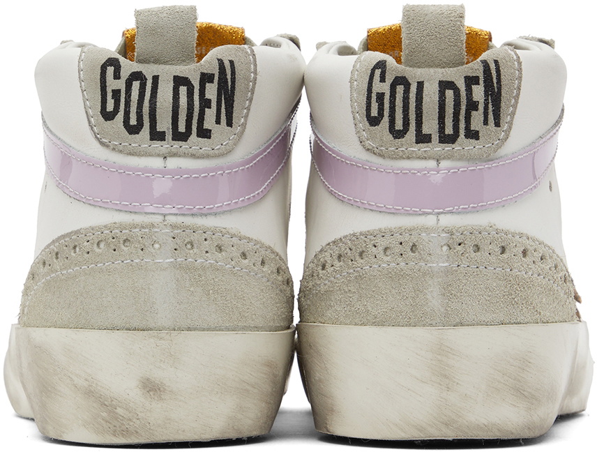 Golden Goose SSENSE Exclusive White & Gray Mid Star Classic Sneakers ...