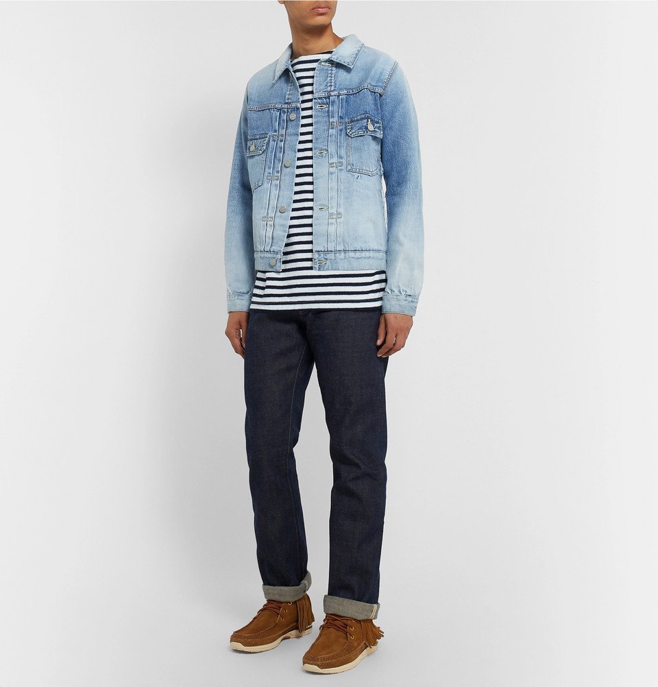 visvim - Social Sculpture 101 Distressed Denim Jacket - Light blue Visvim