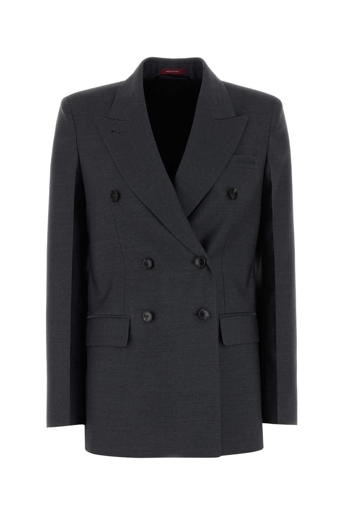 Gucci Graphite Wool Blazer Gucci