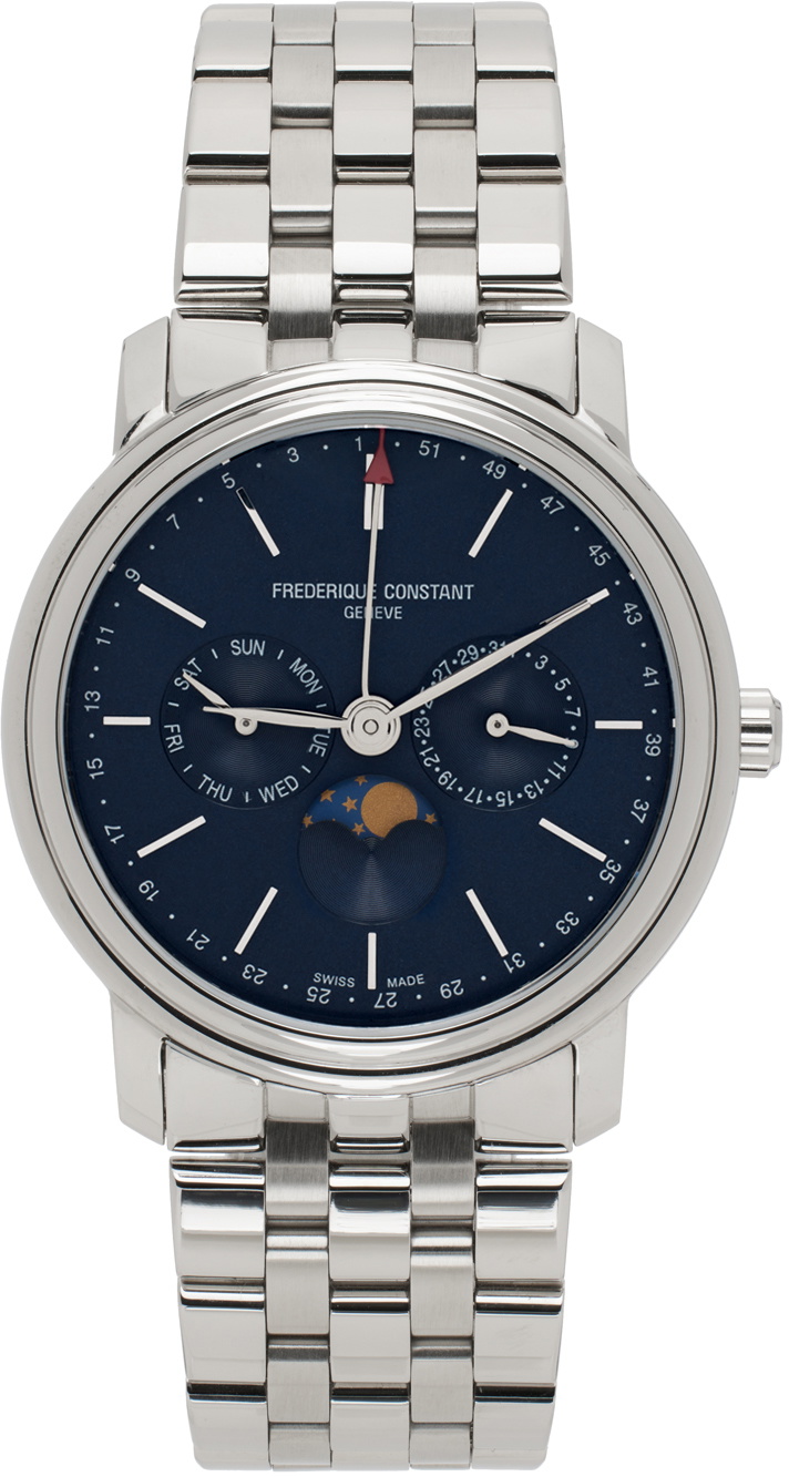 Frédérique Constant Silver Classics Index Business Timer Watch ...