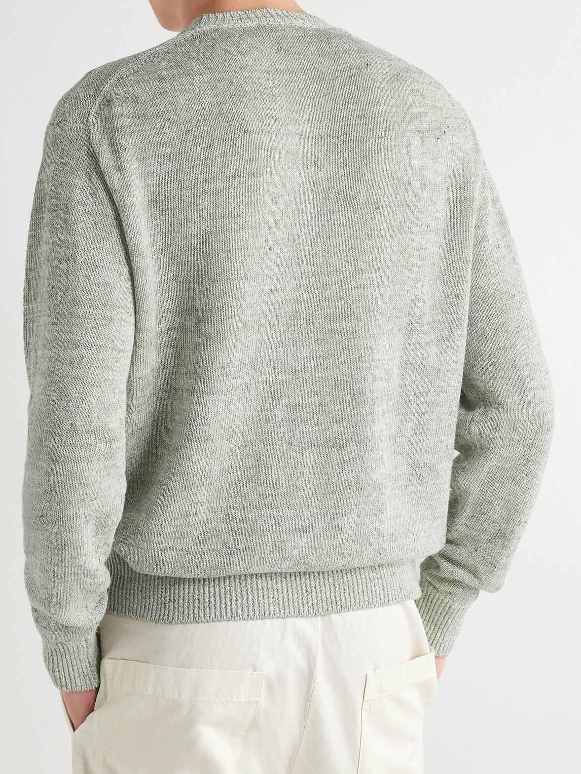 Inis Meáin - Donegal Linen Sweater - Gray Inis Meáin