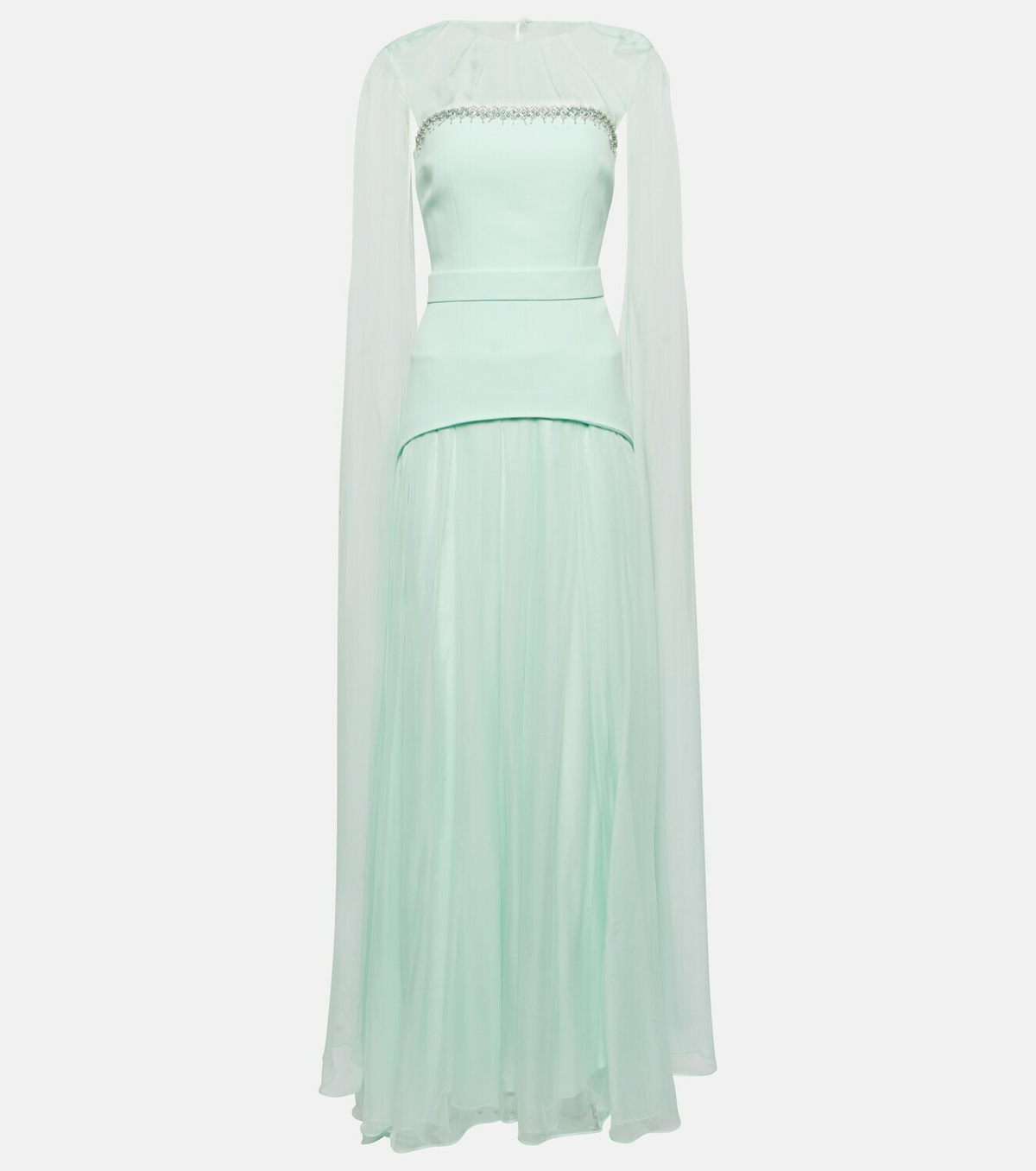 Safiyaa Gloria Brook embellished crêpe gown Safiyaa