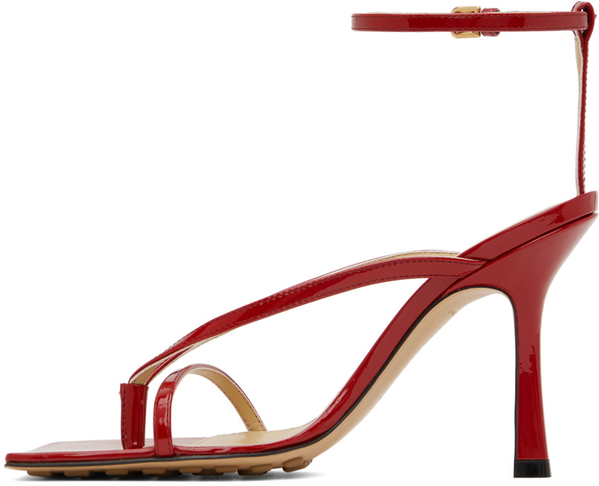 Bottega Veneta Red Stretch Strap Sandal Bottega Veneta