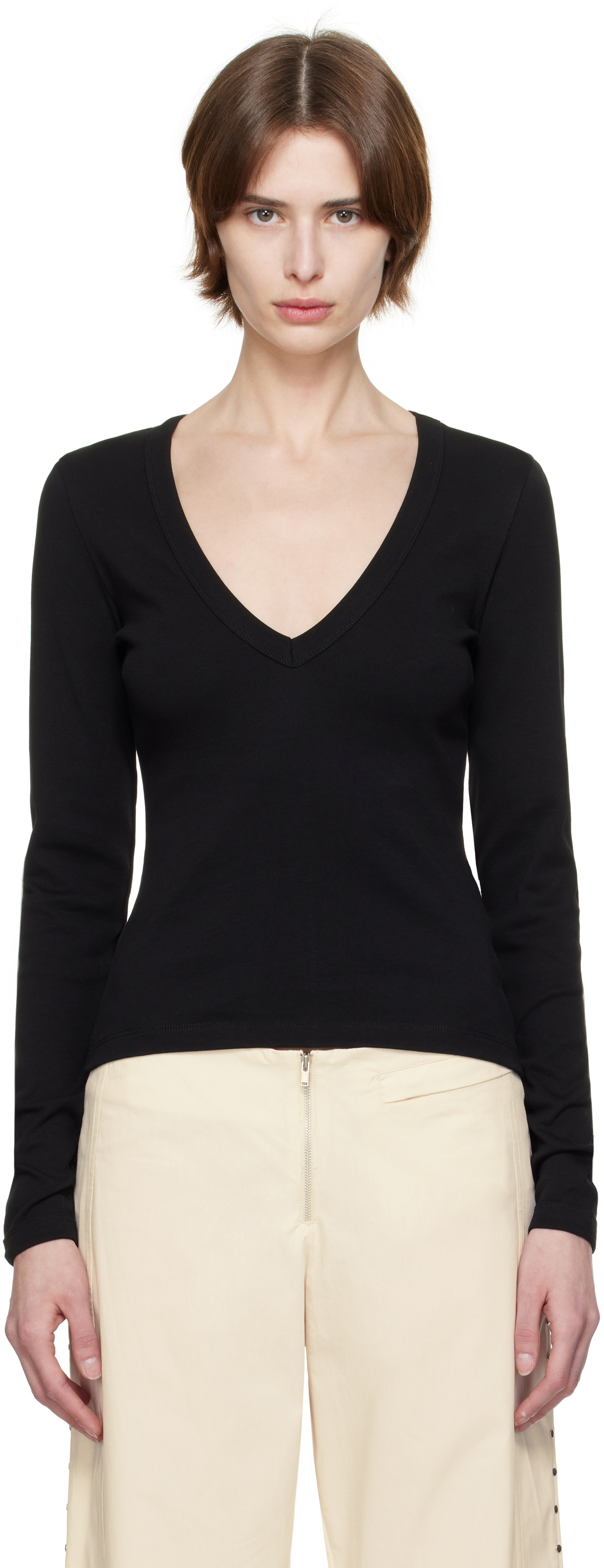 FLORE FLORE Black Dewi Longsleeve T-shirt FLORE FLORE