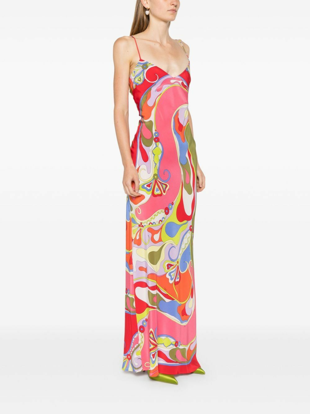 PUCCI Orchidee-Print Maxi Dress Emilio Pucci