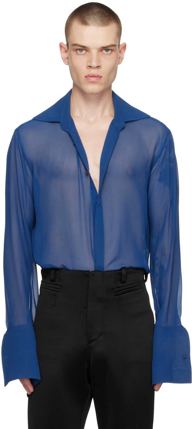 ARTURO OBEGERO SSENSE Exclusive Blue Pedro Shirt