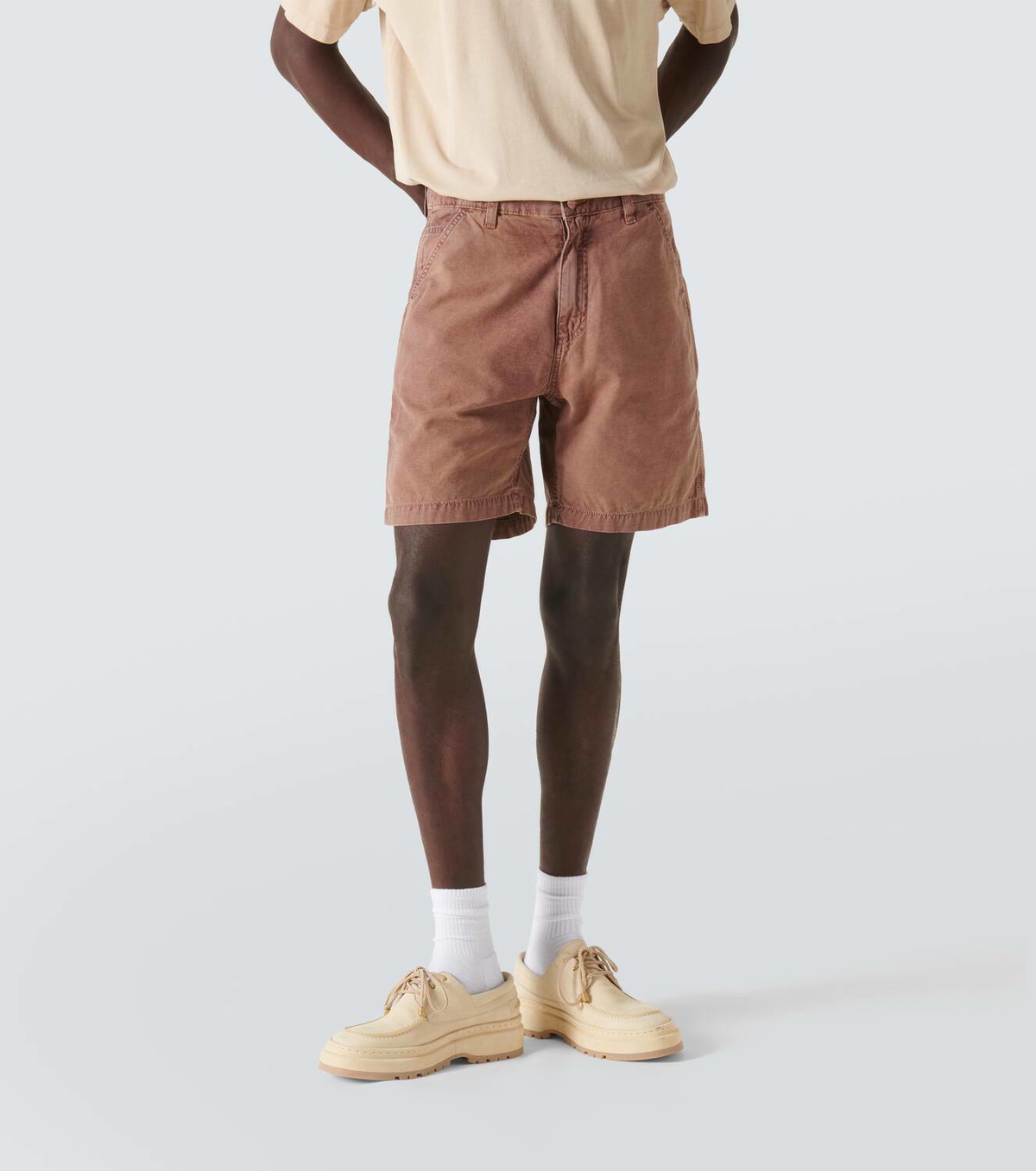 NotSoNormal Cotton canvas shorts NOTSONORMAL